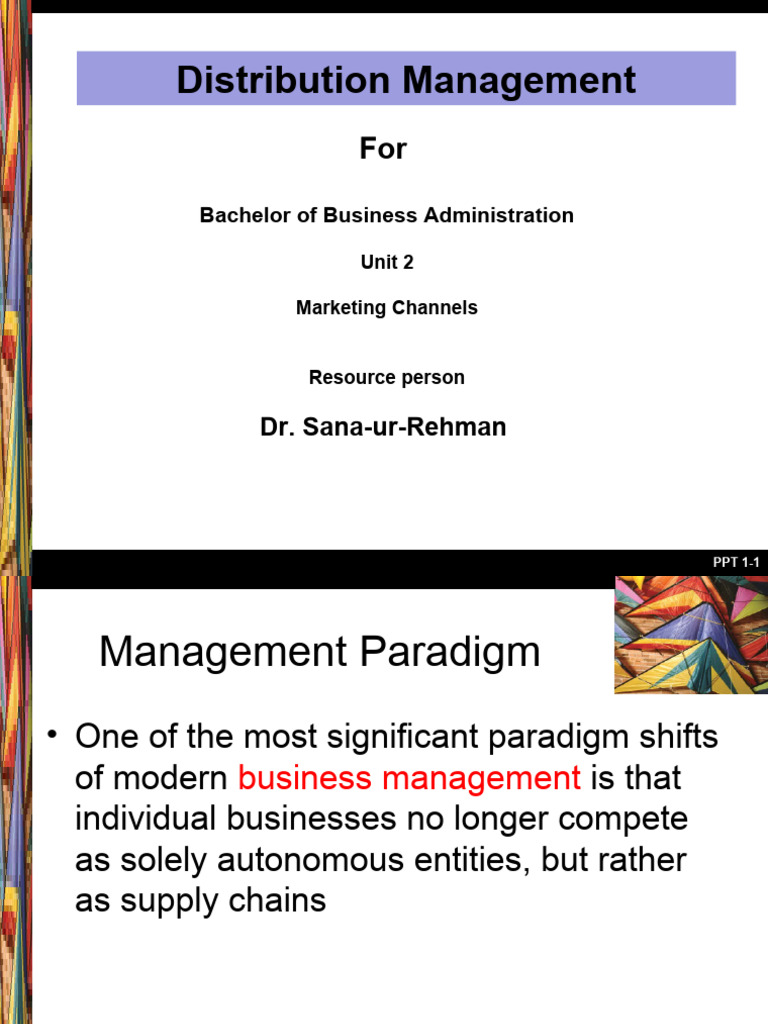 Unit 2 Distribution Management | PDF | Marketing | Business