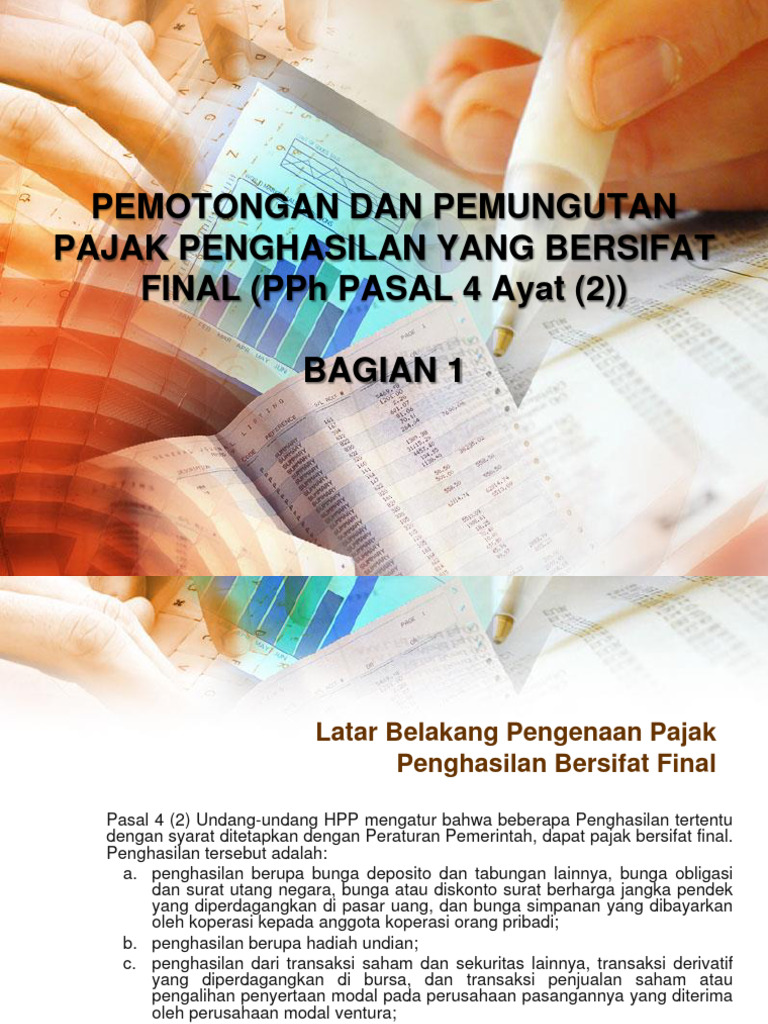 Pemotongan Dan Pemungutan Pajak Pekan 10 (PPH Pasal 4 Ayat 2) | PDF