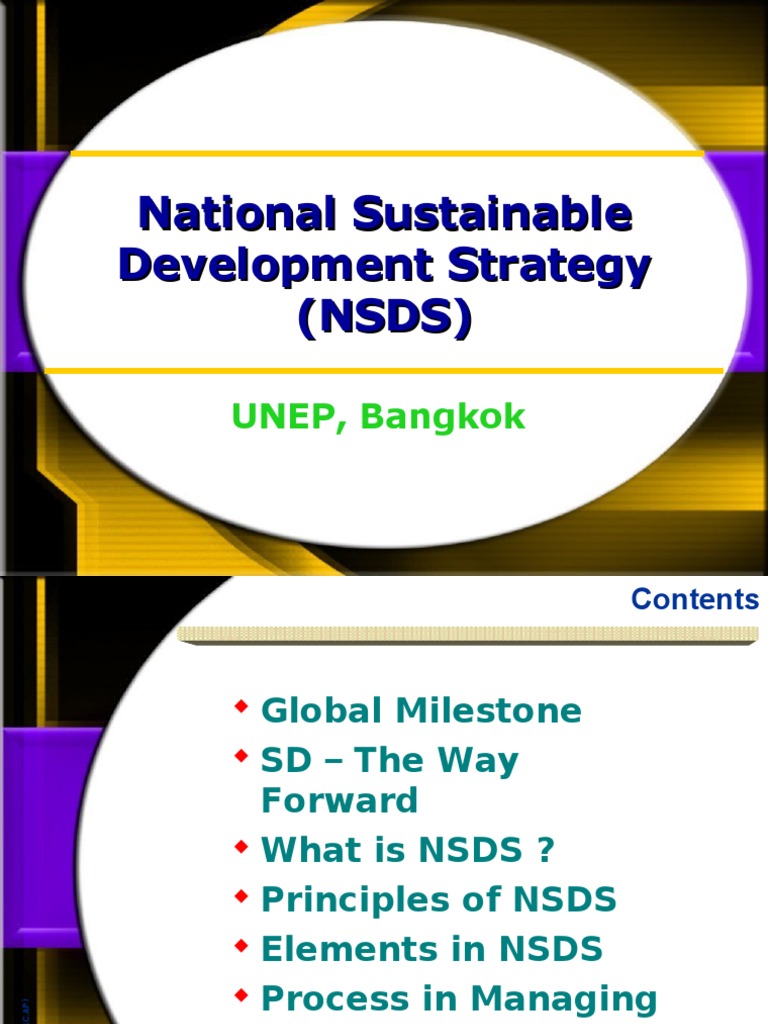 02 - Thailand - NSDS Presentation - July 06 | PDF | United Nations ...