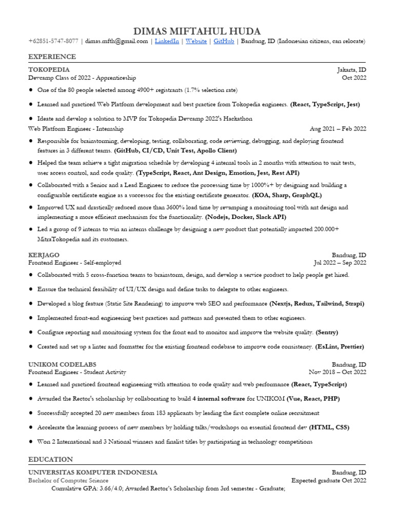 Dimas Miftahul Huda - CV (Jangan Request Akses. Klik Menu File - Make A Copy - Buat Salinan ...
