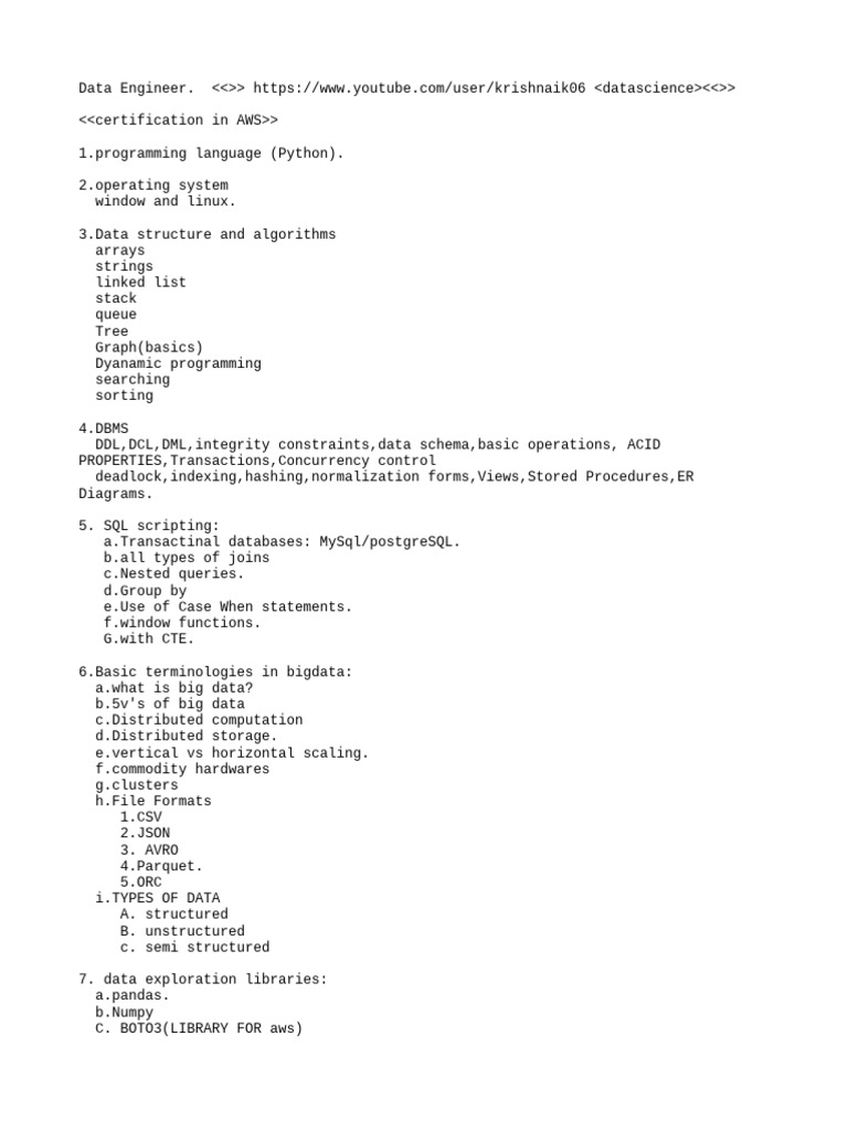 Aim Data Engineer | PDF | Apache Spark | Databases
