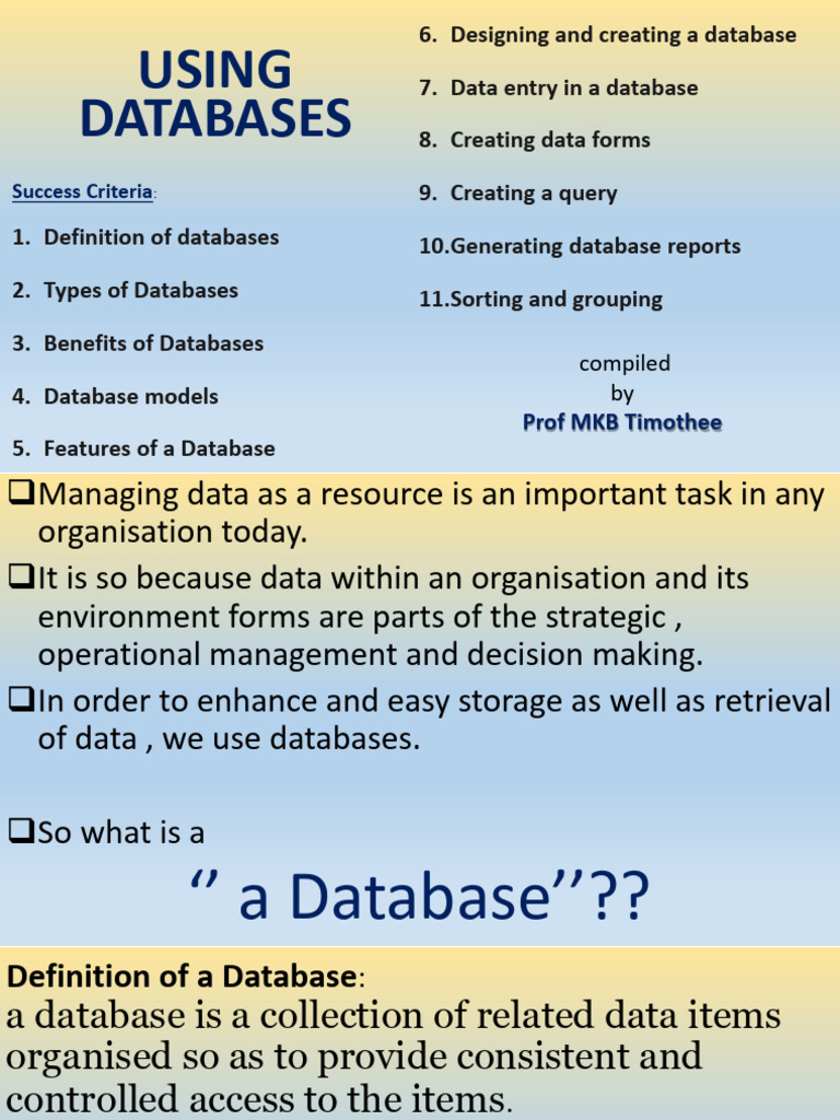 Database Management 1 Pdf Databases Relational Database