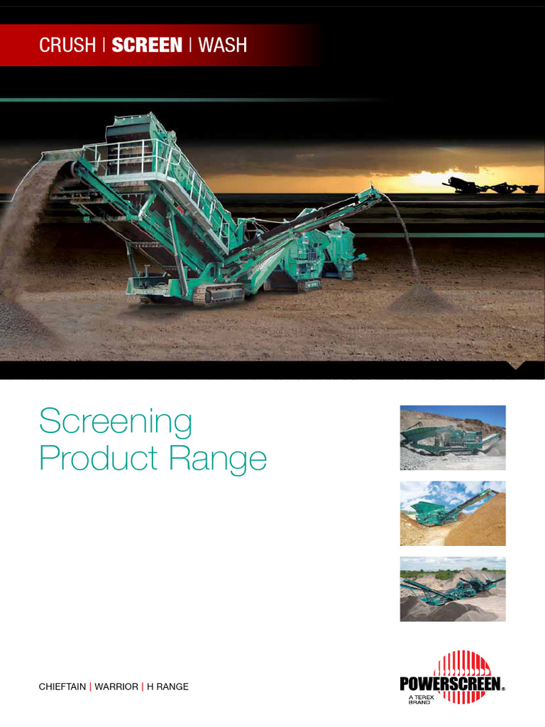 Powerscreen English Screening Brochure | PDF