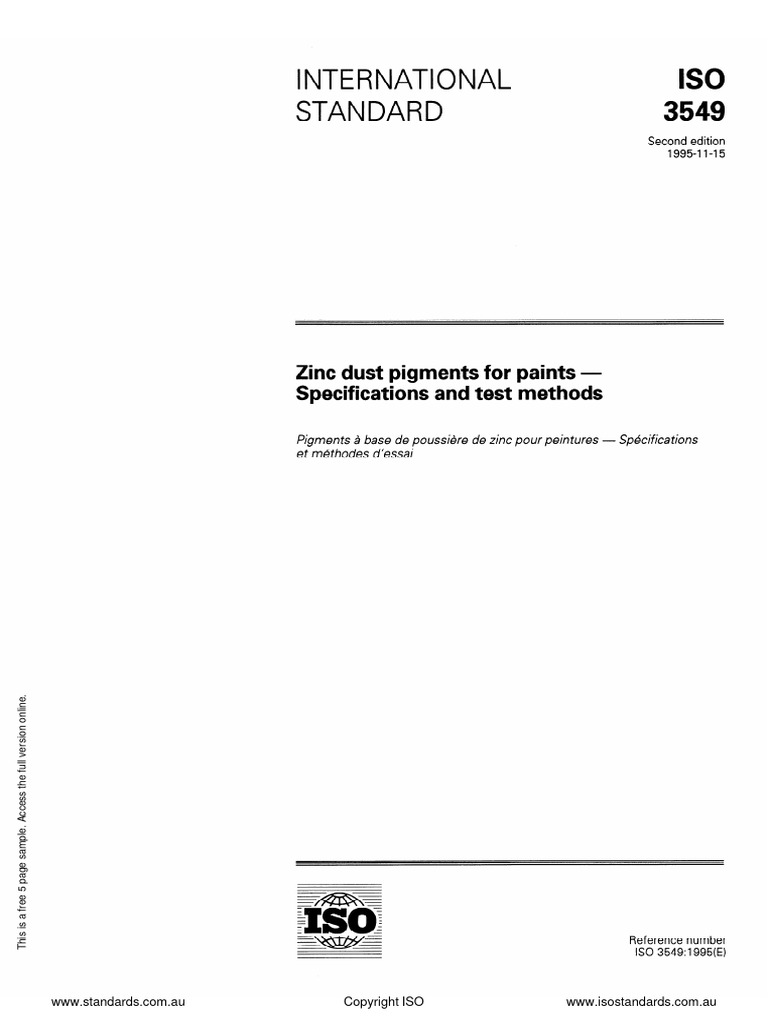 T008945E | PDF | International Organization For Standardization | Chemistry