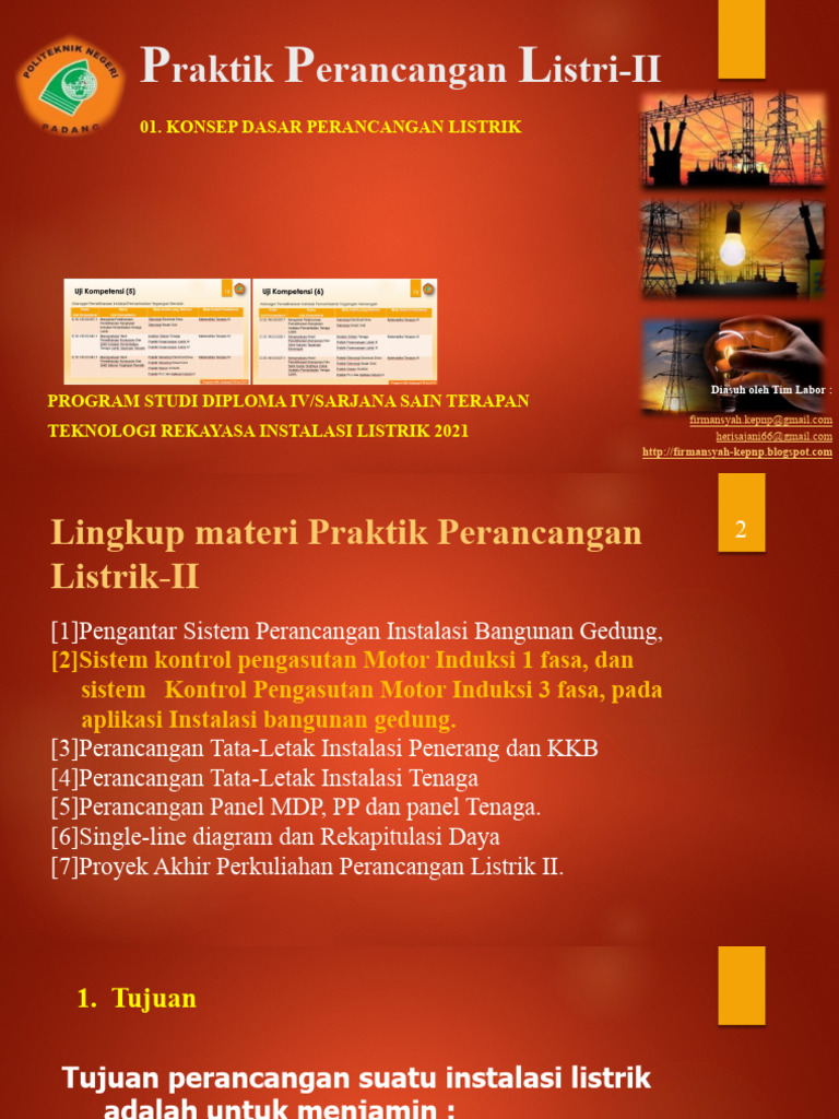 01 Dasar-Dasar Perancangan Listrik | PDF