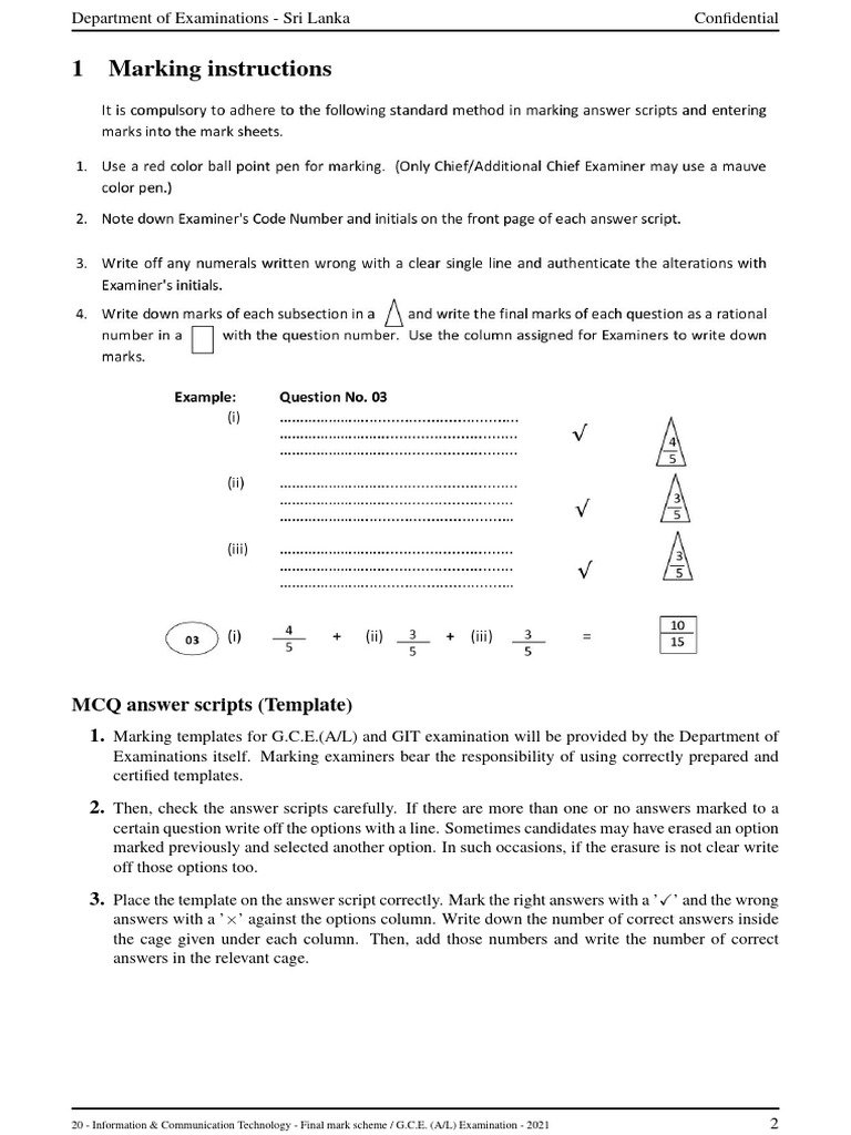 2021 Marking Scheme | Download Free PDF | Software Testing | Computer ...