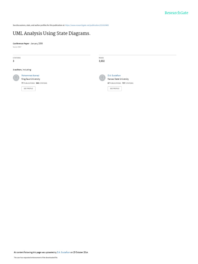 Umlanalysisusingstatediagrams Pdf Unified Modeling Language Class Computer Programming