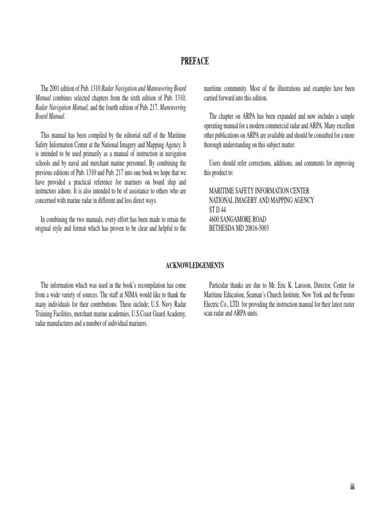 Preface | Download Free PDF | Sailor | Radar