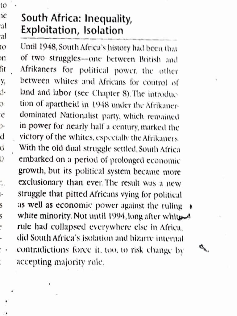 Apartheid in Africa | PDF | Apartheid | South Africa