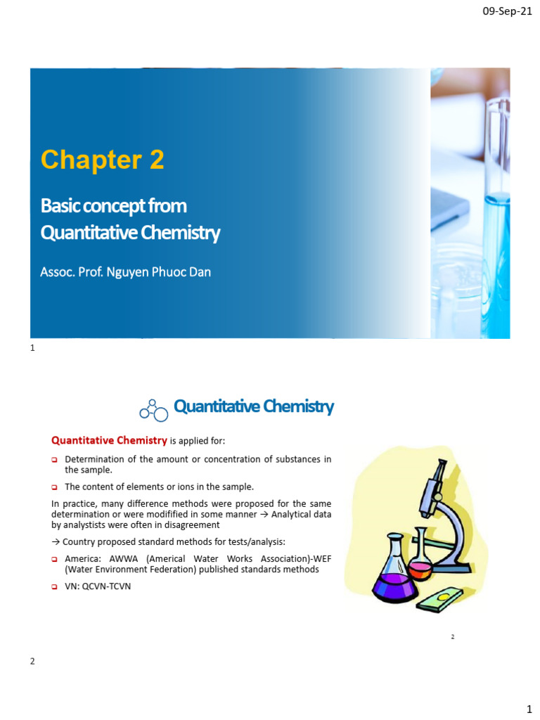 Chapter 2 - Basic Concept Form Quantitative Chemistry 2021 Final Print | PDF | Titration | Chemistry