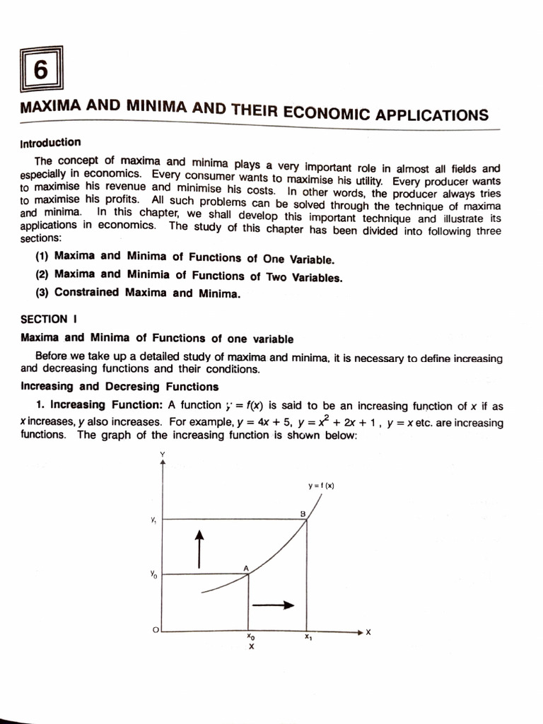 Maxima & Minima-I-1 | PDF | Function (Mathematics) | Mathematical Objects