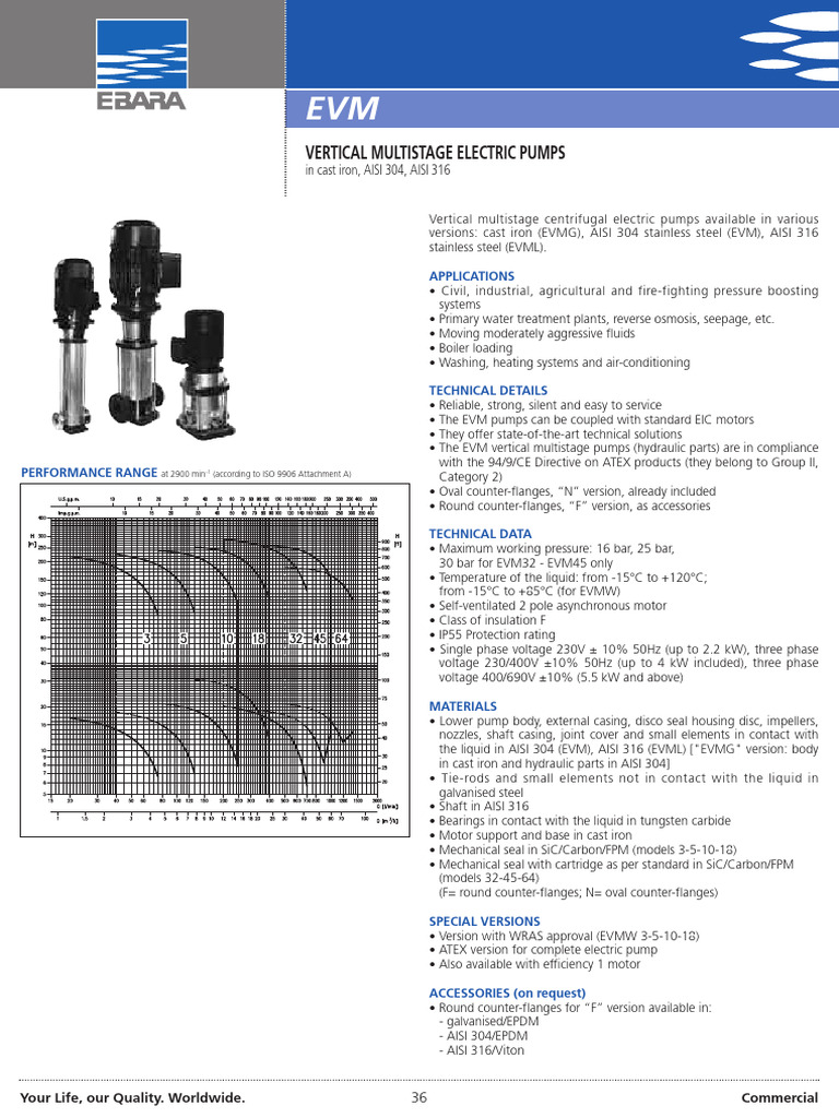 EBARA EVM | PDF | Mechanical Engineering | Physical Sciences