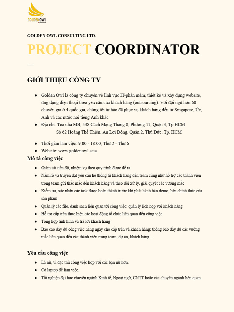Project-Coordinator | PDF