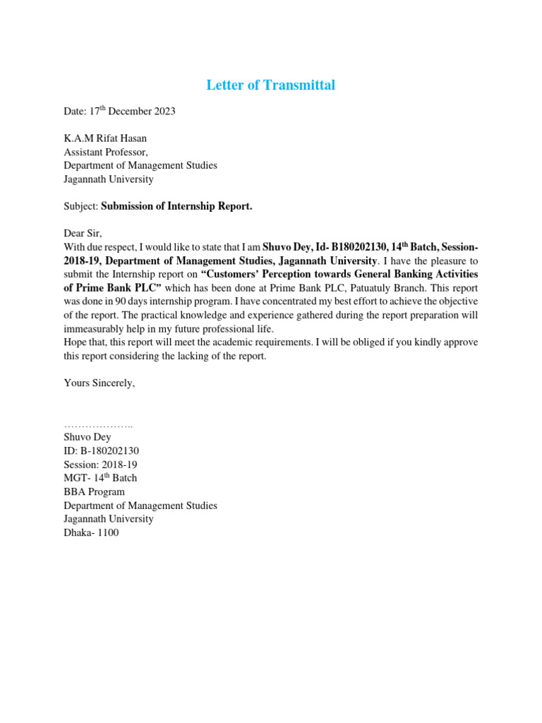 Customers Perception On General Bamking Activities of Prime Bank ...