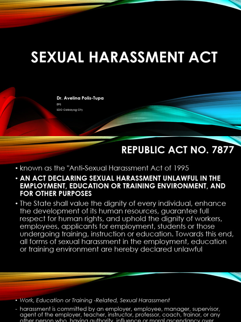 Sexual Harassment Act | PDF | Sexual Harassment | Justice