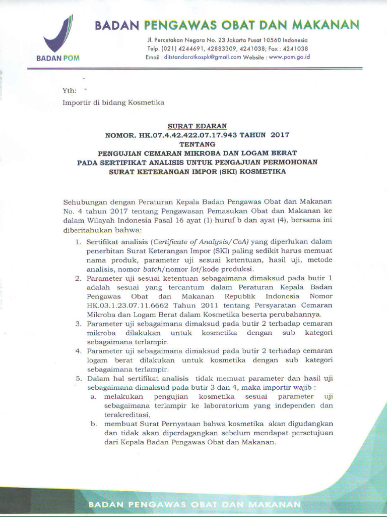Pengujian Cemaran Mikroba & Logam Berat | PDF