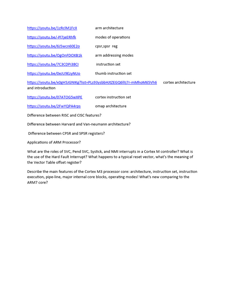 Arm Architecture | PDF