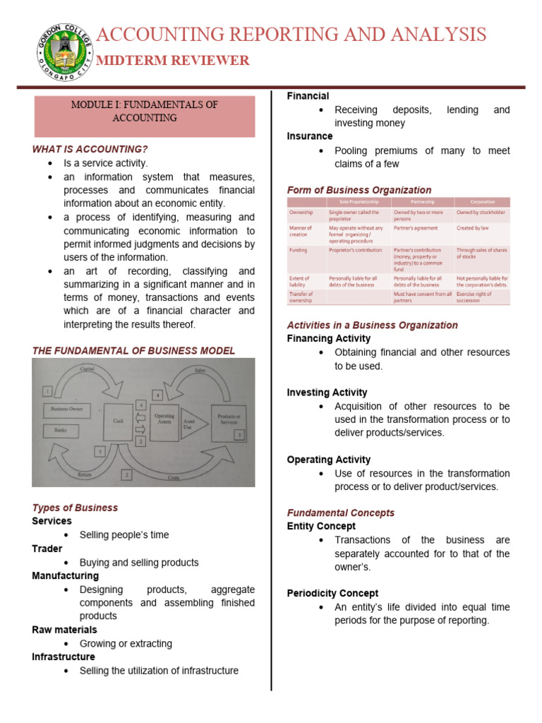 Ac101 Reviewer | PDF | Debits And Credits | Corporations