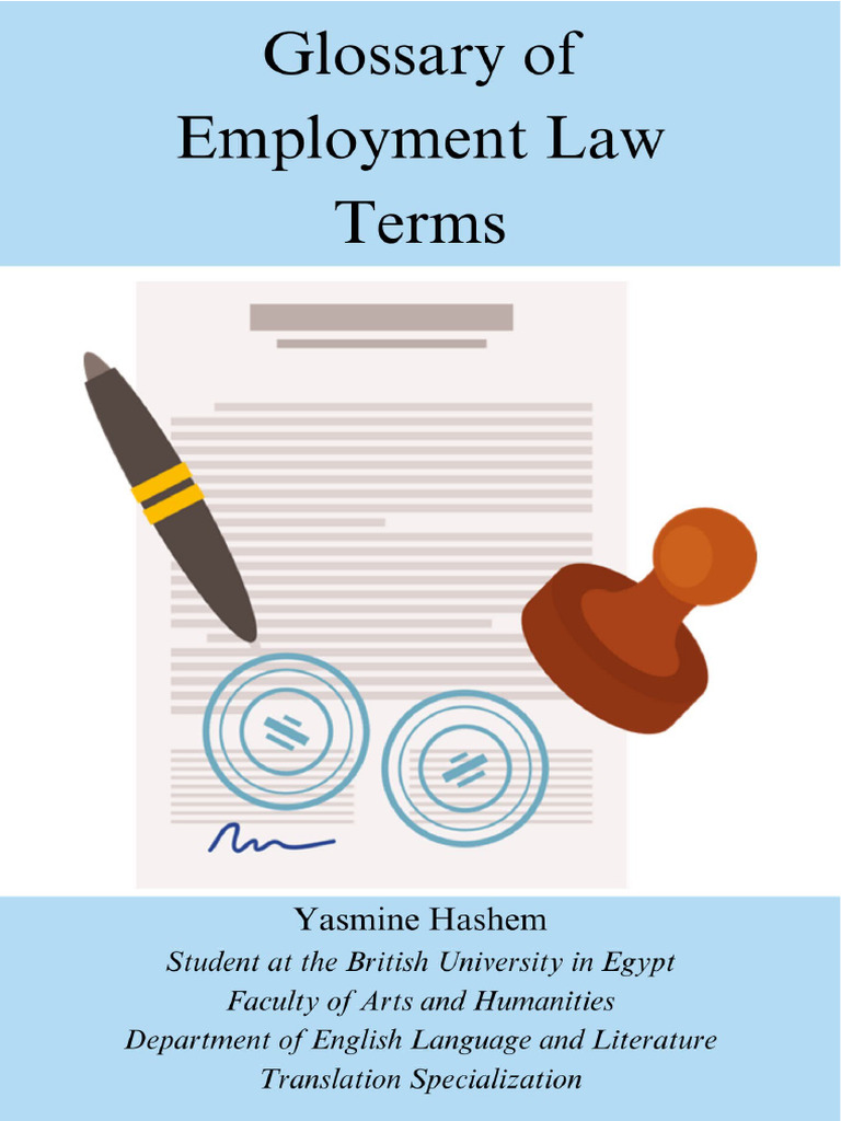Employment Law Terms Glossary | PDF | Employment | Damages
