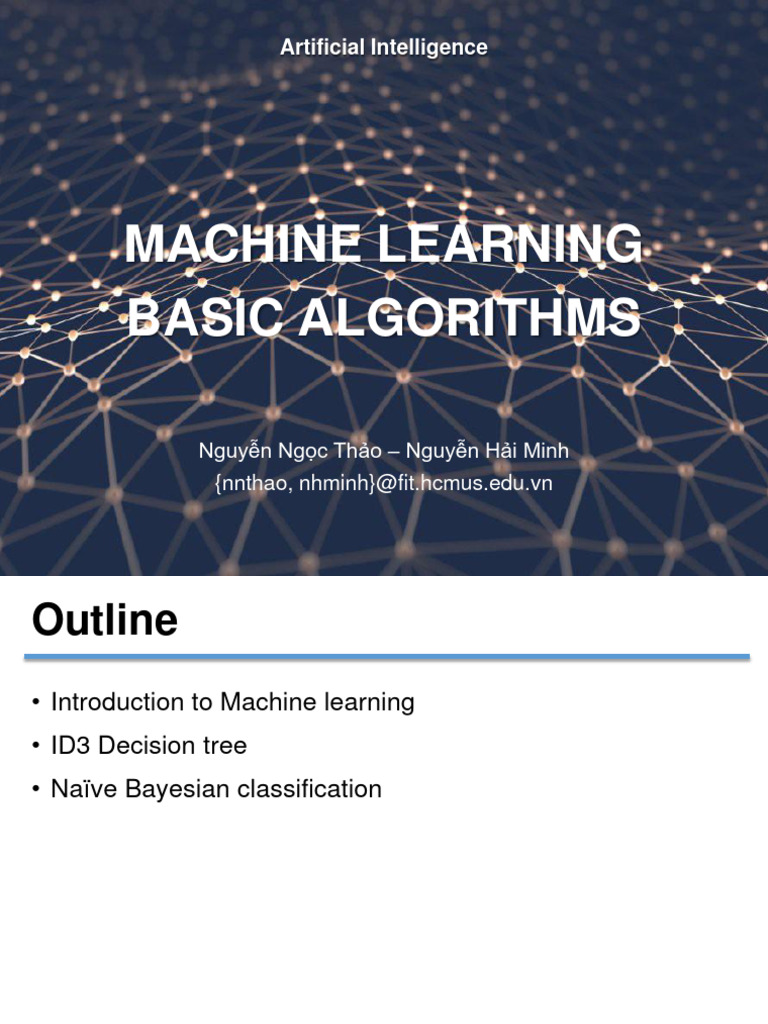 2021 Lecture10 BasicML | PDF