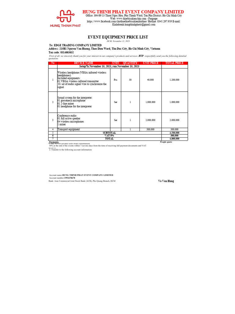 Sound System Quote | PDF | Electronics | Sound Technology