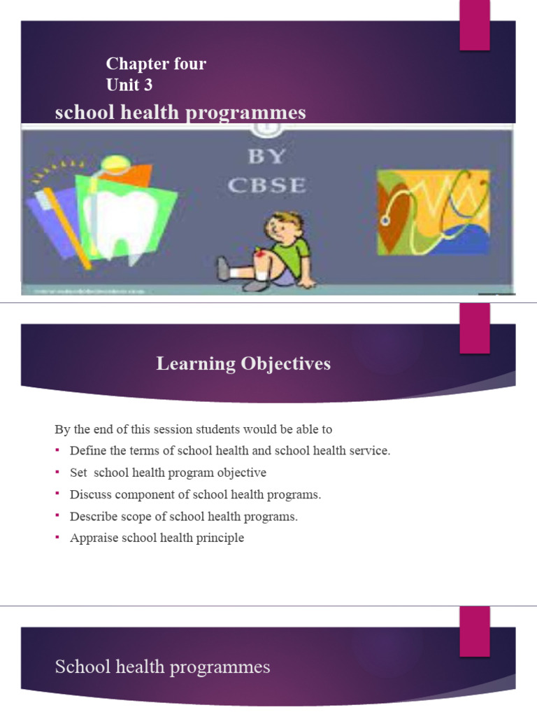 School Health Programes | PDF | Physical Examination | Health Education