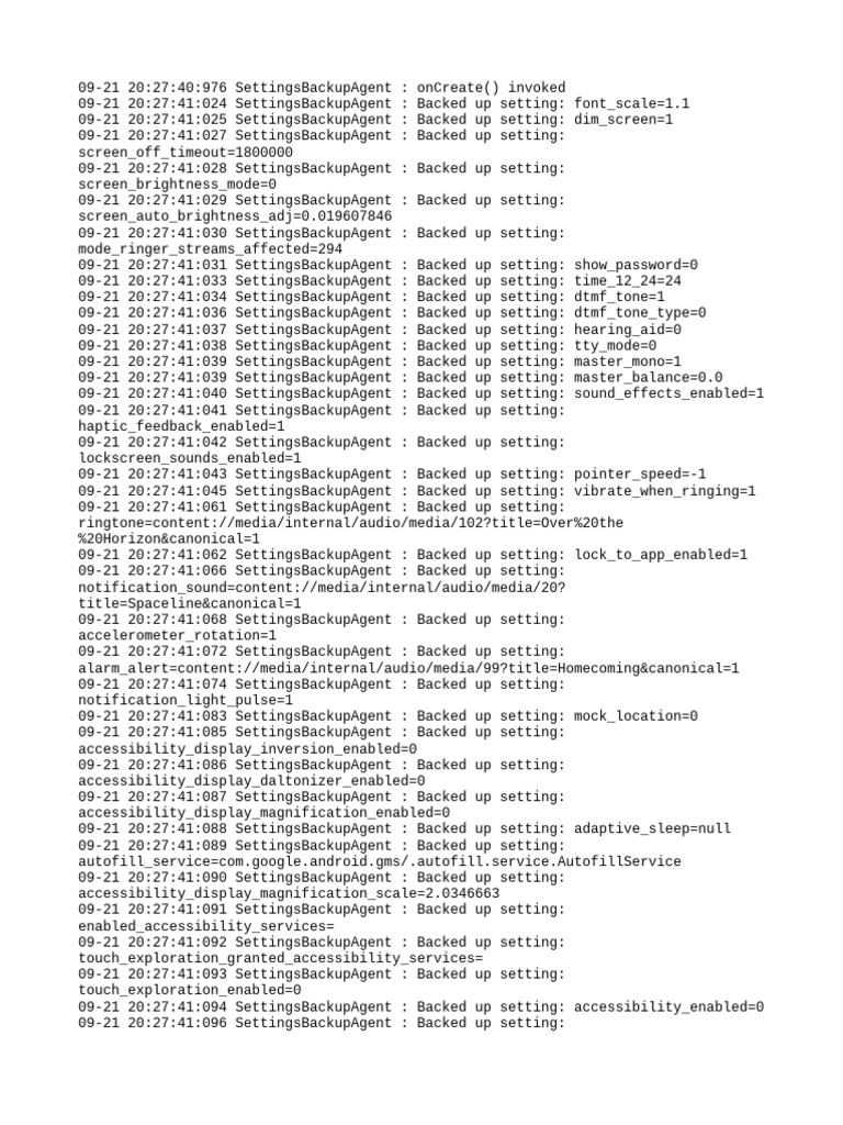 Settings Provider | PDF | Java (Programming Language) | Computing Platforms