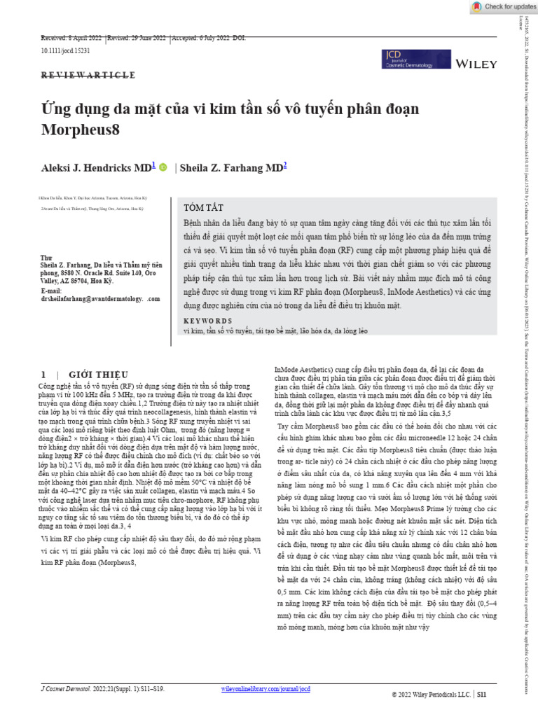 Morpheus 8 Facial Artigo | PDF