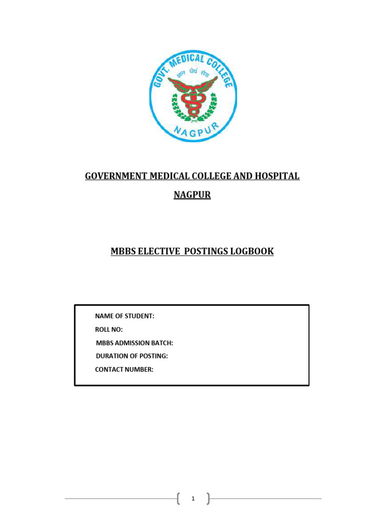 Electives Log Book | PDF