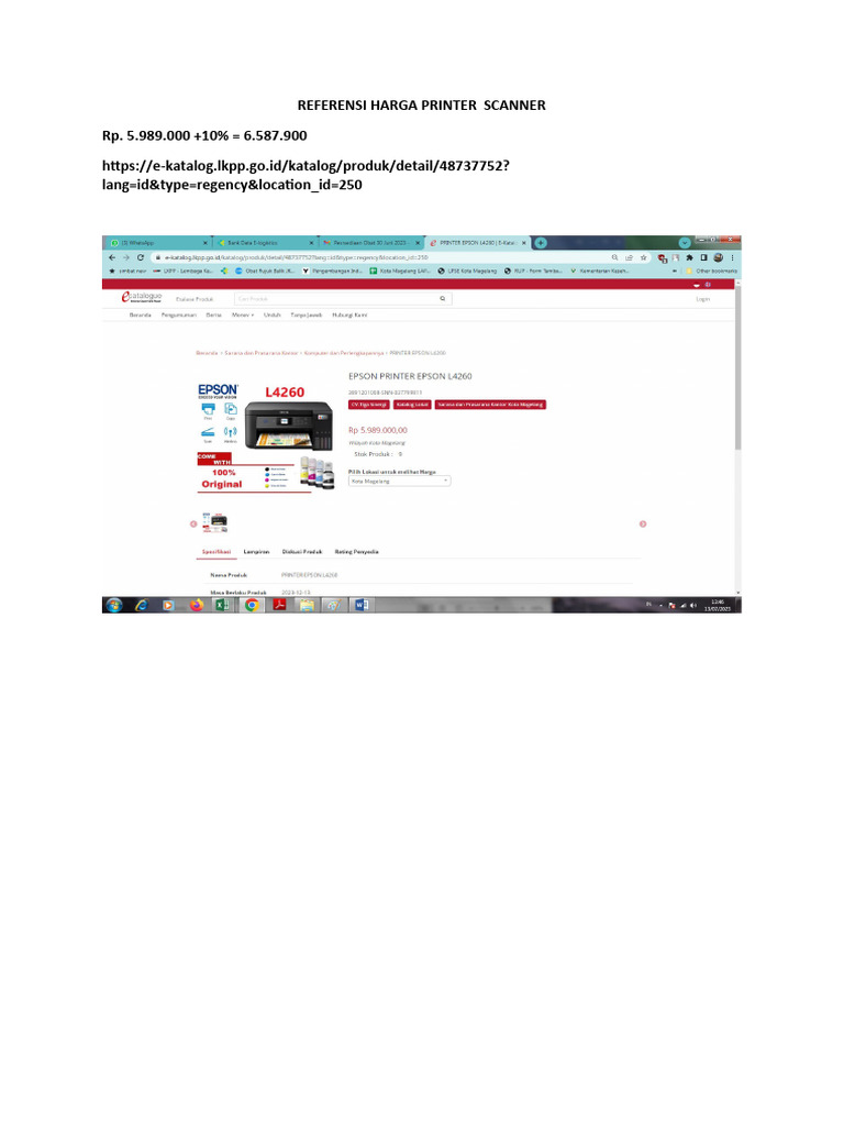 13.referensi Harga Printer Scanner | PDF