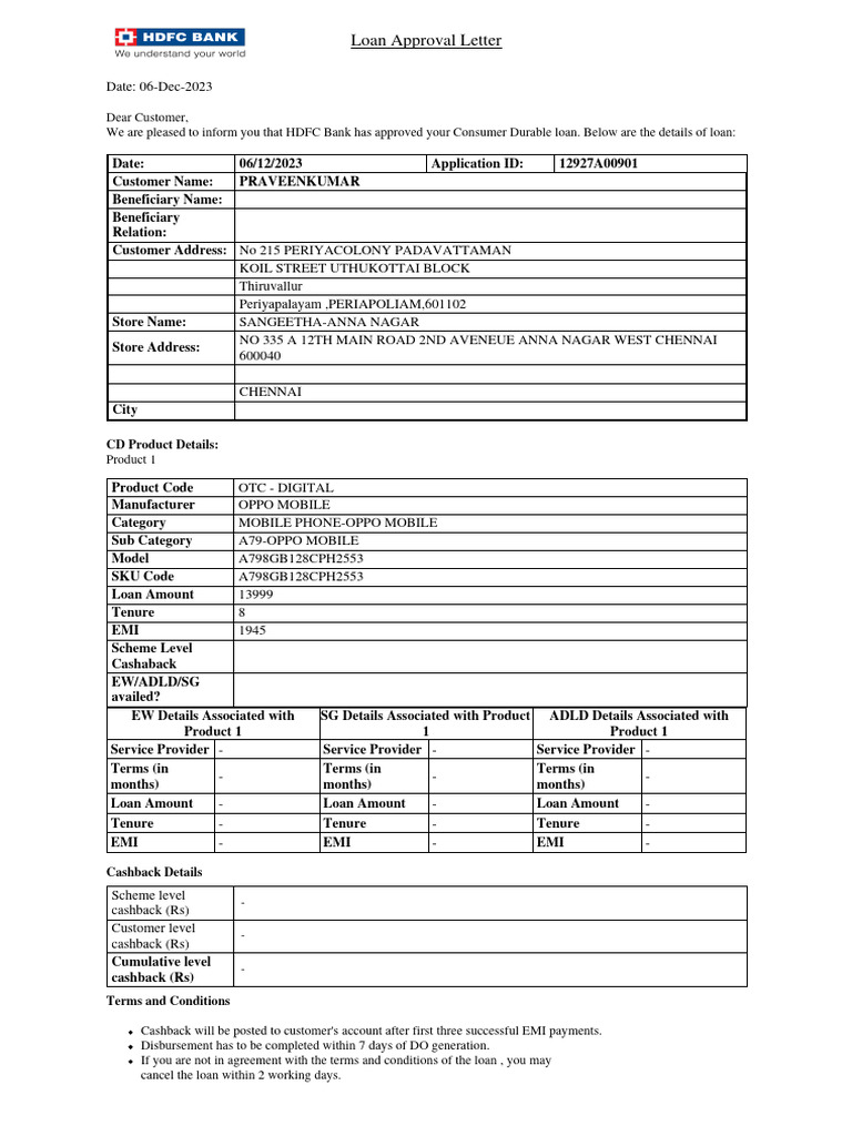 LOAN_APPROVAL | PDF | Credit Card | Business