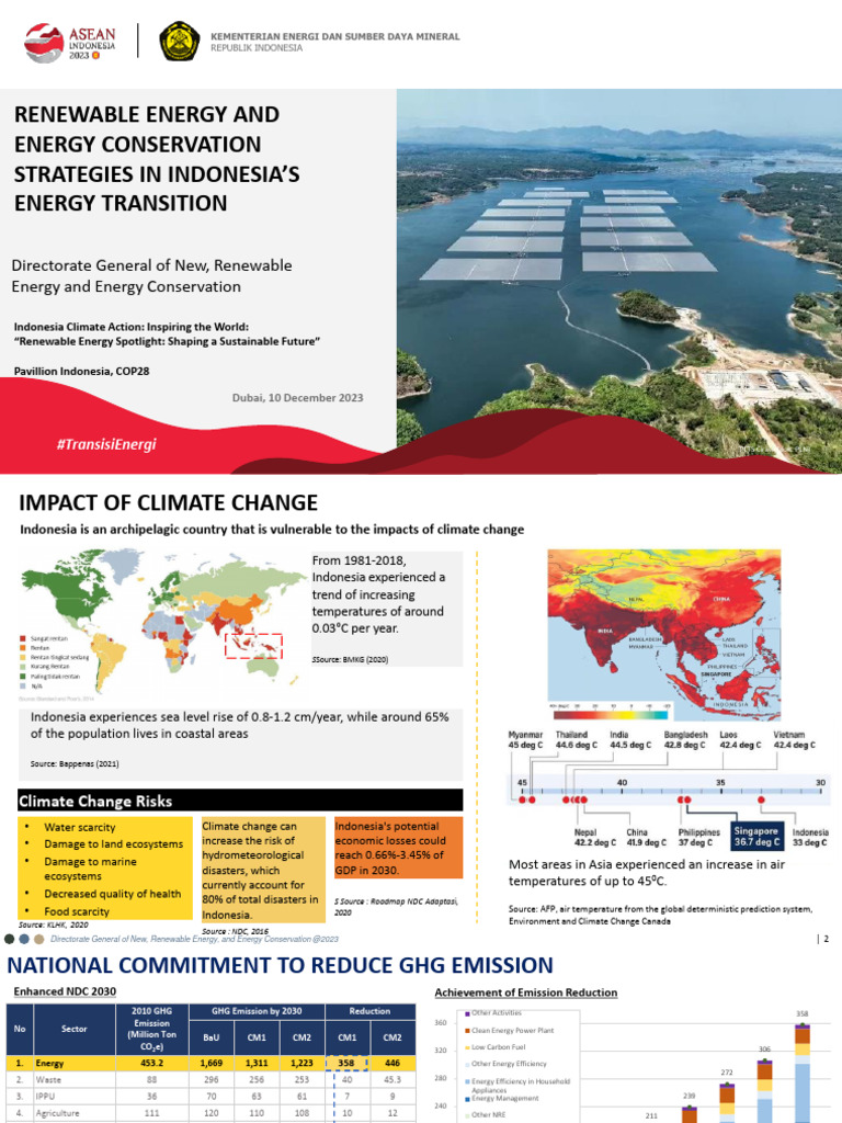 Renewable Energy and Energy Conservation Strategies in Indonesia's Energy Transition | PDF ...