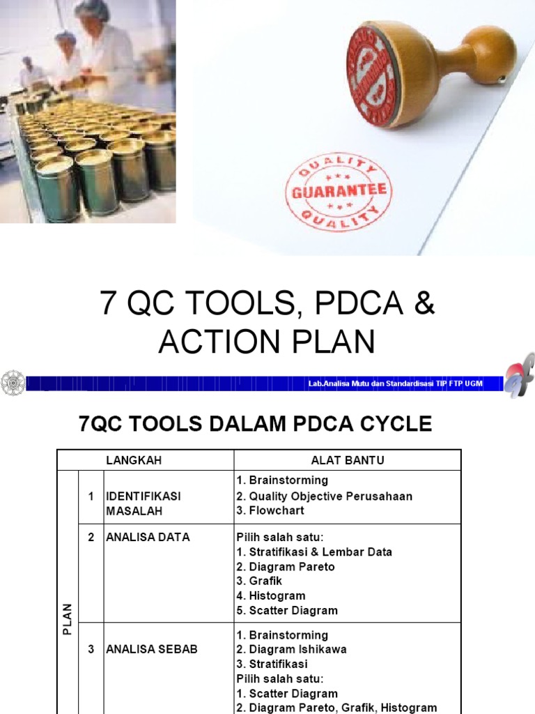 7 QC Tools, Pdca & Action Plan | PDF | Analisis Statistik | Mengajar ...