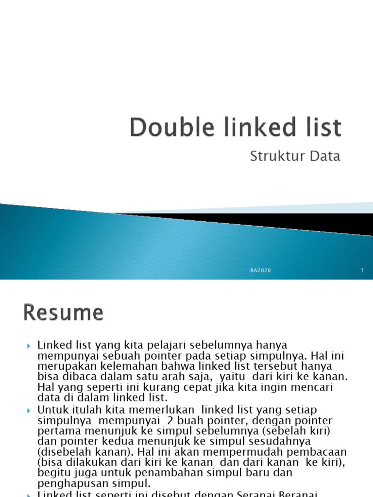 M6 Double Linked List | PDF