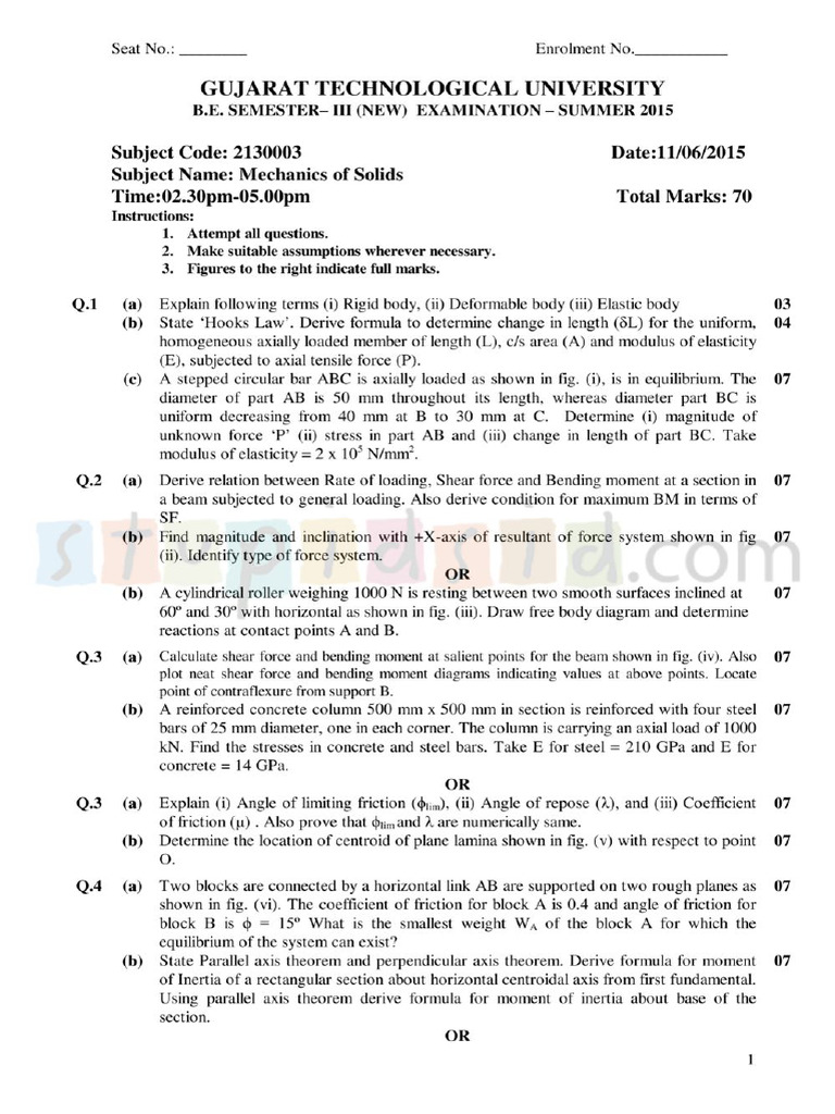 Mechanics of Solids | PDF