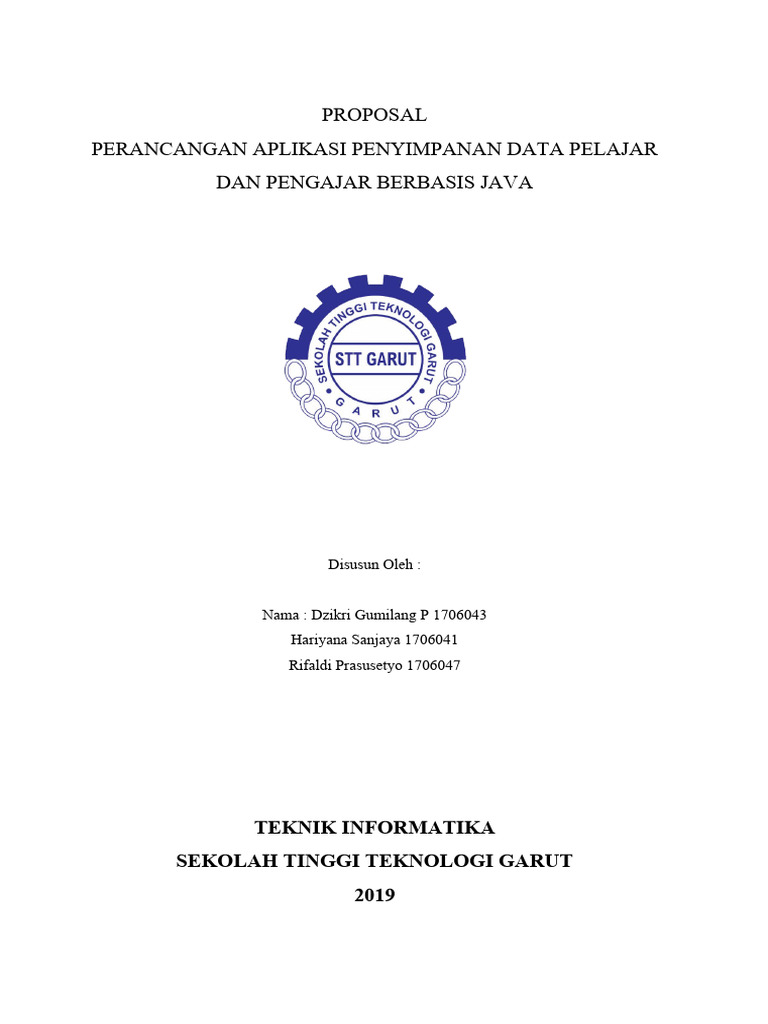 Proposal - Pembuatan - Aplikasi Penyimpanan Data Pelajar & Pengajar | PDF