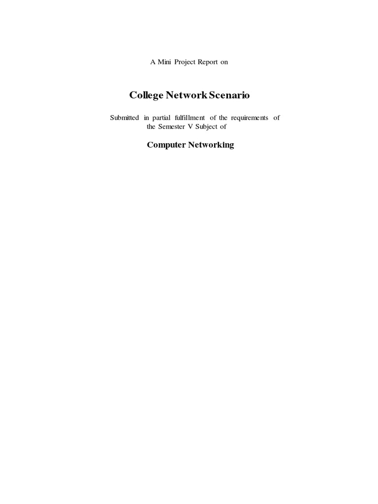 Cisco packet tracer | PDF | Computer Network | Routing