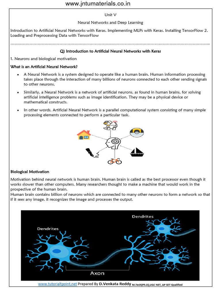 Jntuk R20 ML Unit-V | PDF | Artificial Neural Network | Computing