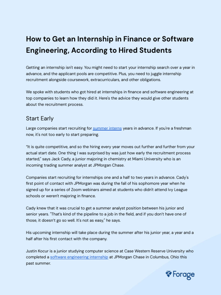 Job Guide | PDF | Internship | Job Hunting