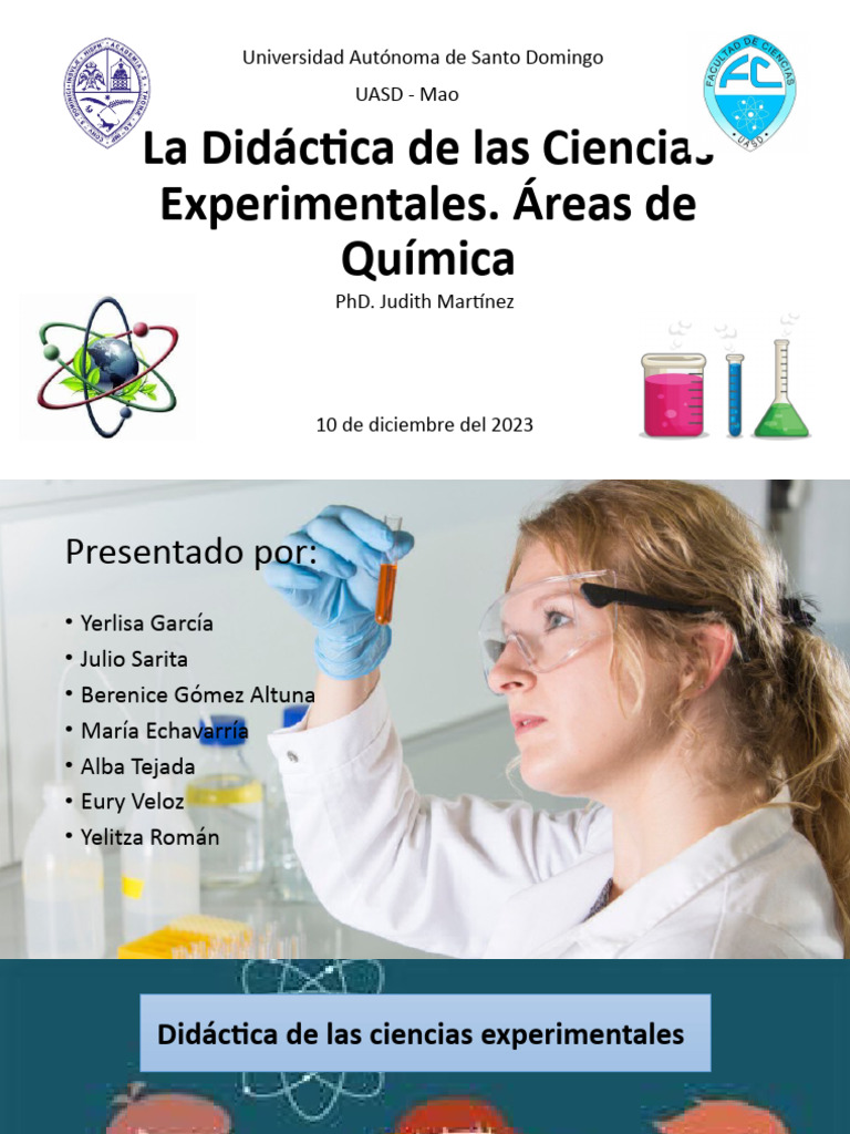 Didactica de Las Ciencias Experimentales - Exposición | PDF | Enseñando | Experimentar