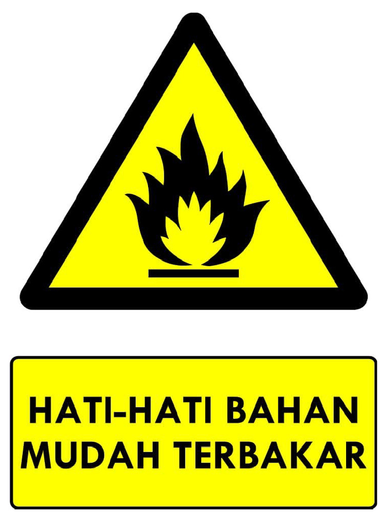 Sign Bahaya Mudah Terbakar | PDF