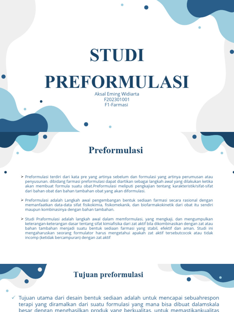Preformulasi | PDF