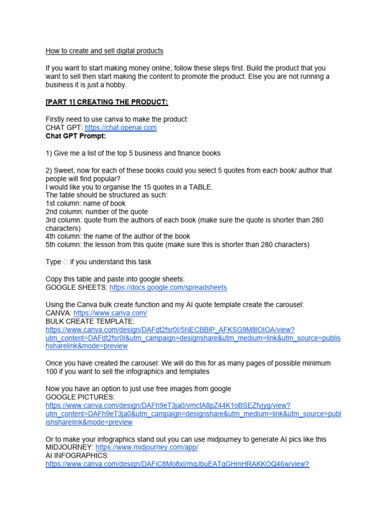 Create Sell Digital Products | PDF | Books | World Wide Web