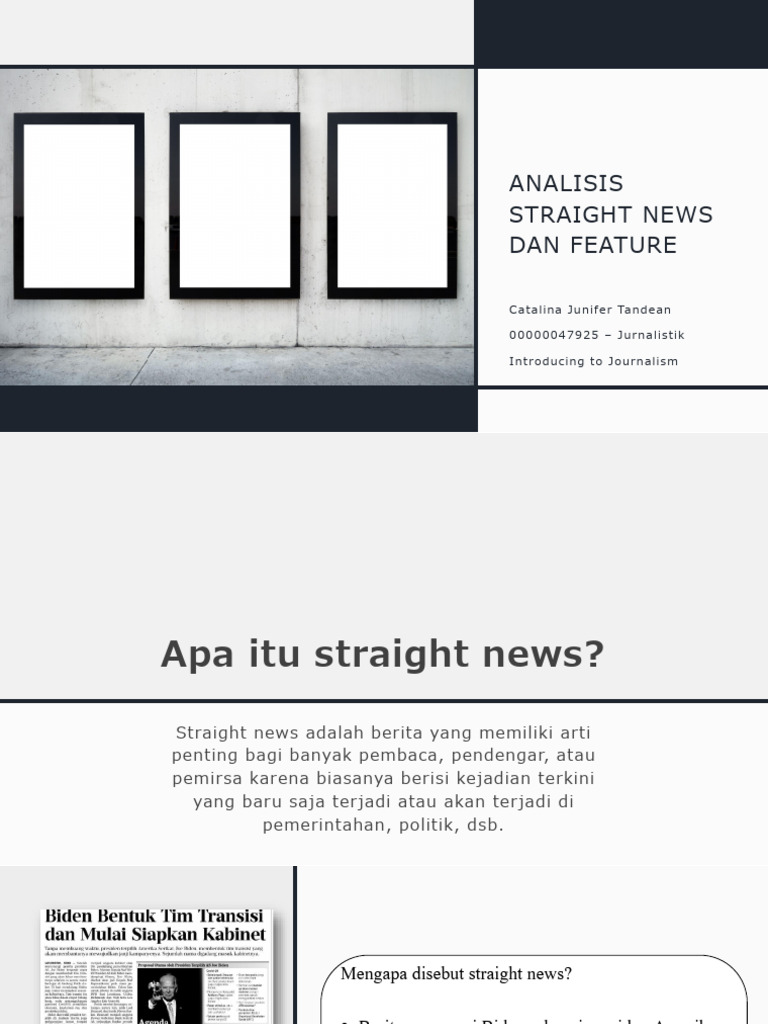 Introduction To Journalism - Analisis Straight News | PDF