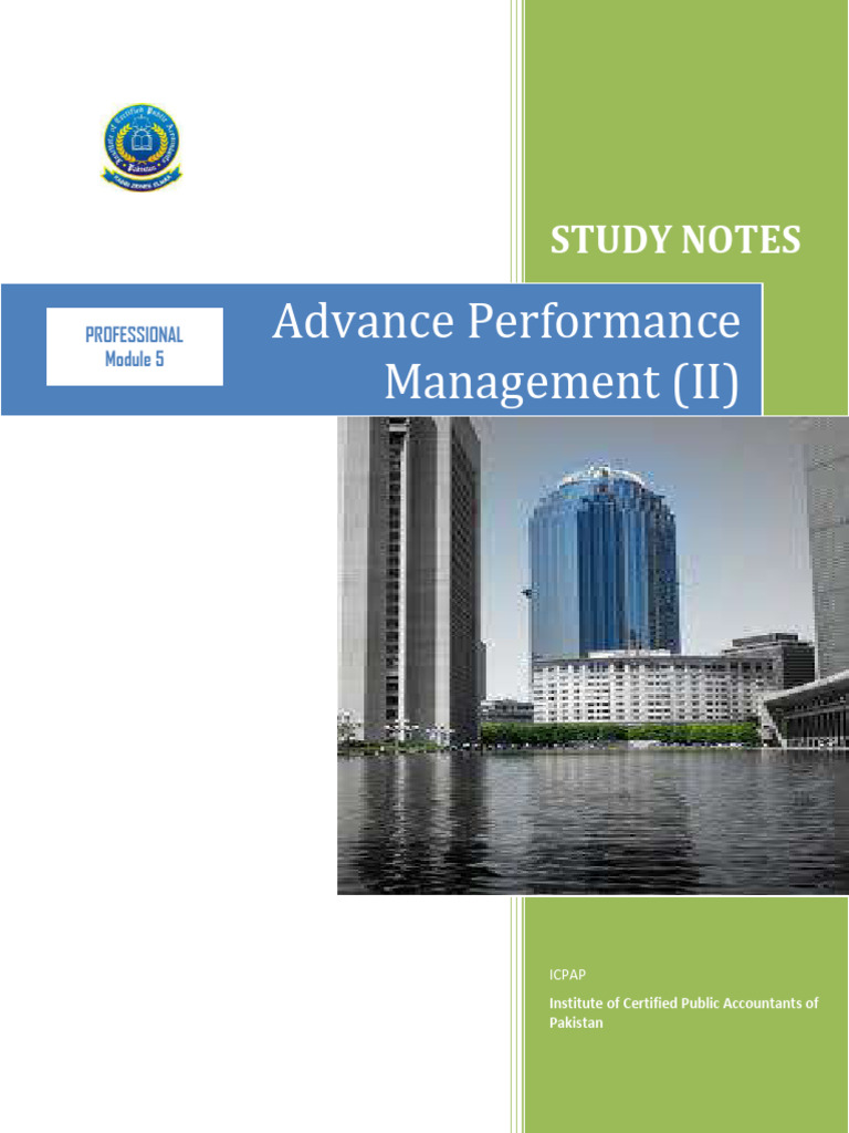 Advanced Performance Management (II) - Compressed | PDF