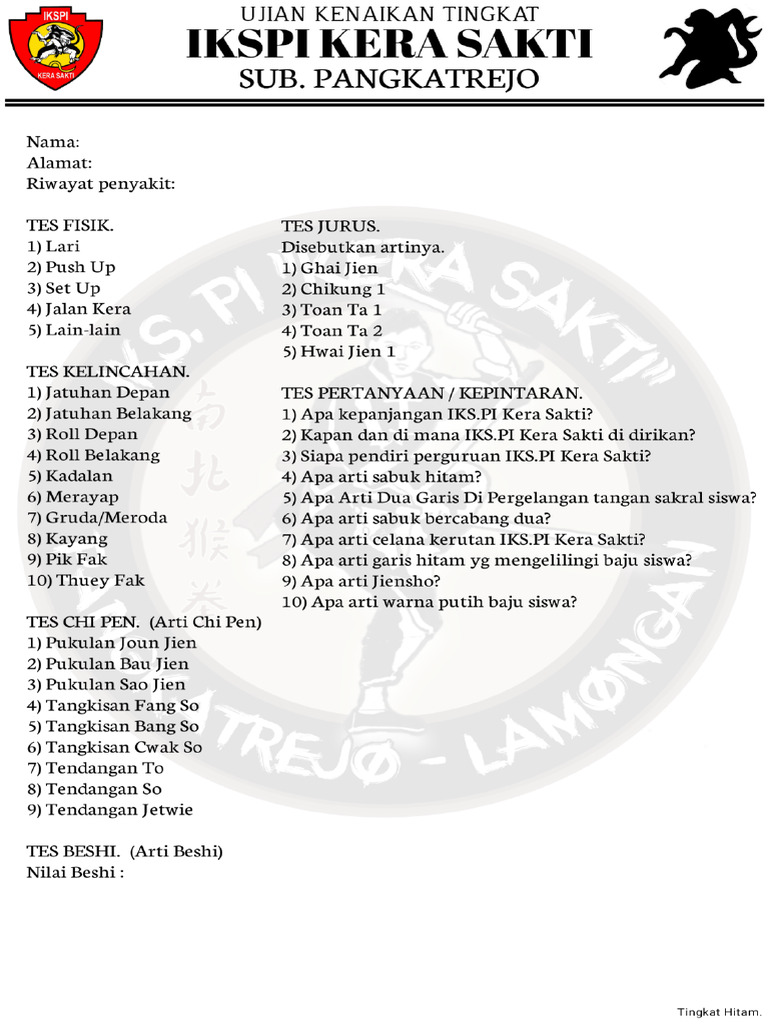 UKT POLOS KE HITAM. HITAM KE KUNING Sub. Pangkatrejo | PDF