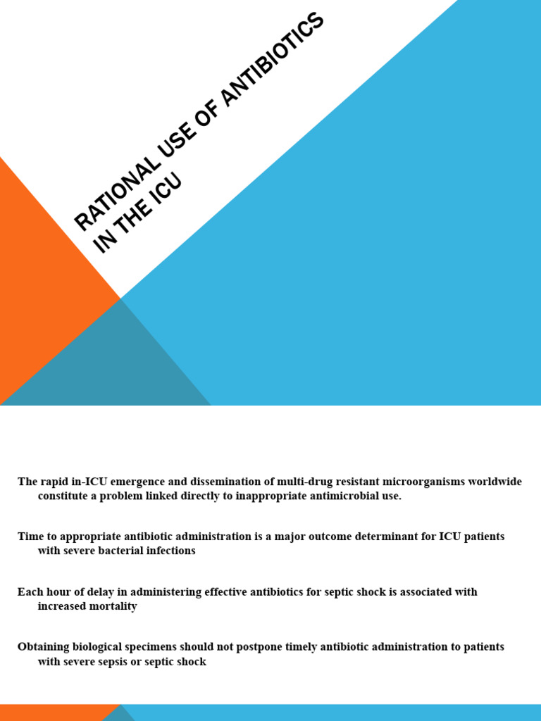 Rationale Use in Antibiotics-Draft1 | PDF | Medical Specialties ...