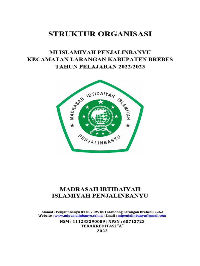 SK, BA, Daftar Hadir Struktur Organisasi - 2022 | PDF