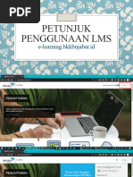 Panduan Penggunaan Web Elearning-Peserta Full | PDF