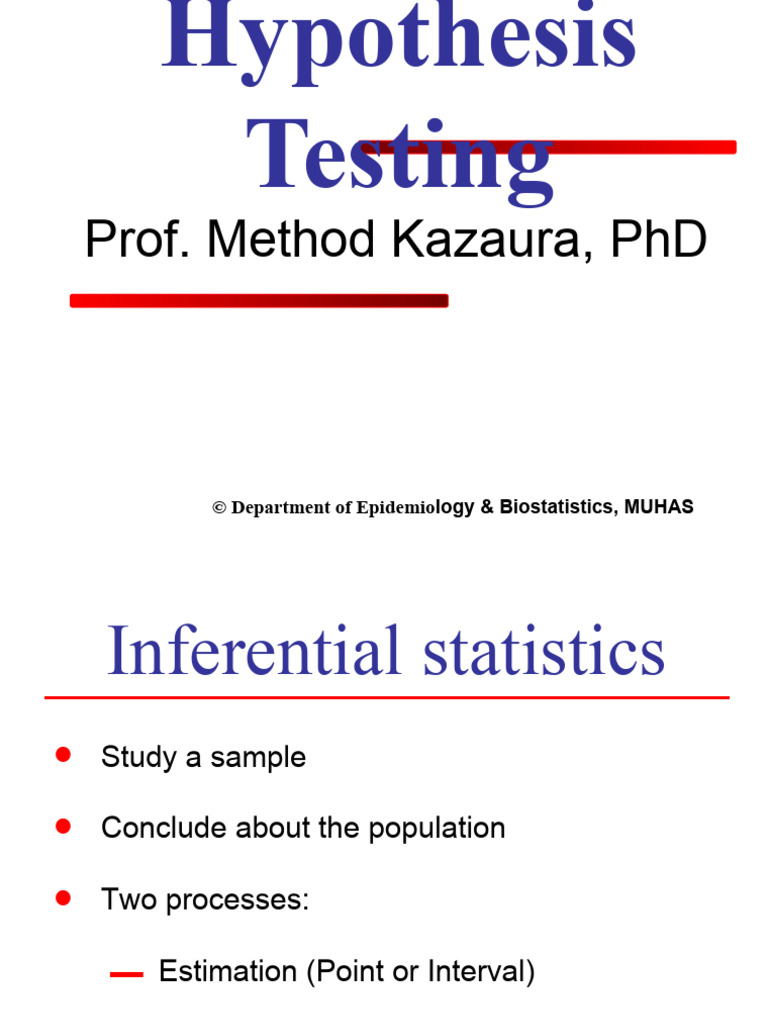 Hypothesis Testing Ug | PDF | Type I And Type Ii Errors | Statistical ...